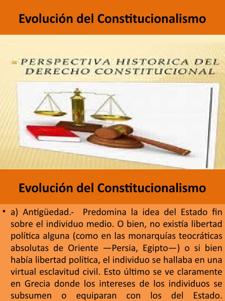Evolución Del Constitucionalismo | PDF | Constitución | Democracia