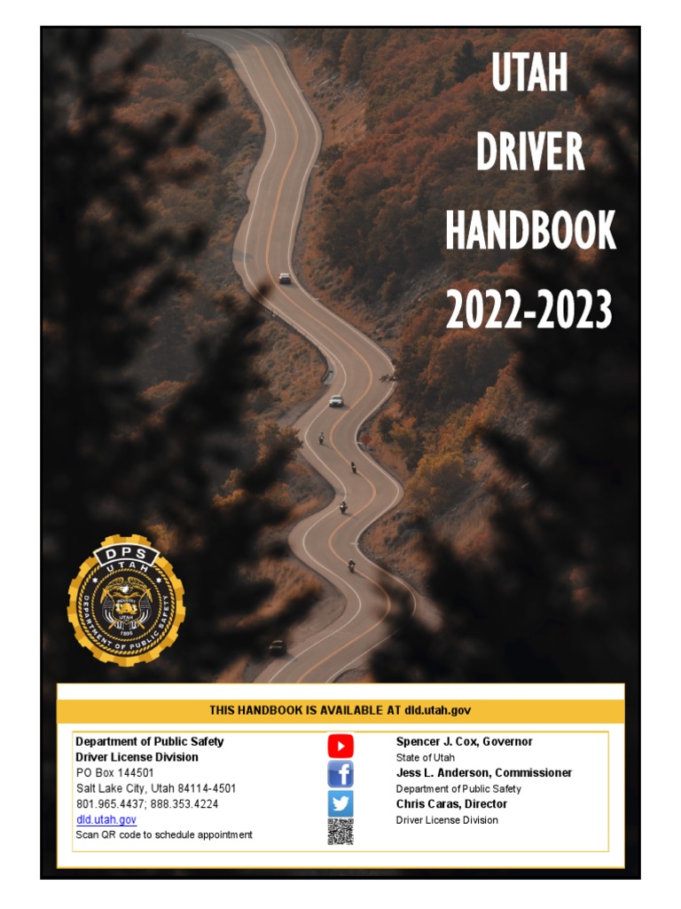 Utah Driver Handbook 2022-2023 | PDF | Driver's License | Driving
