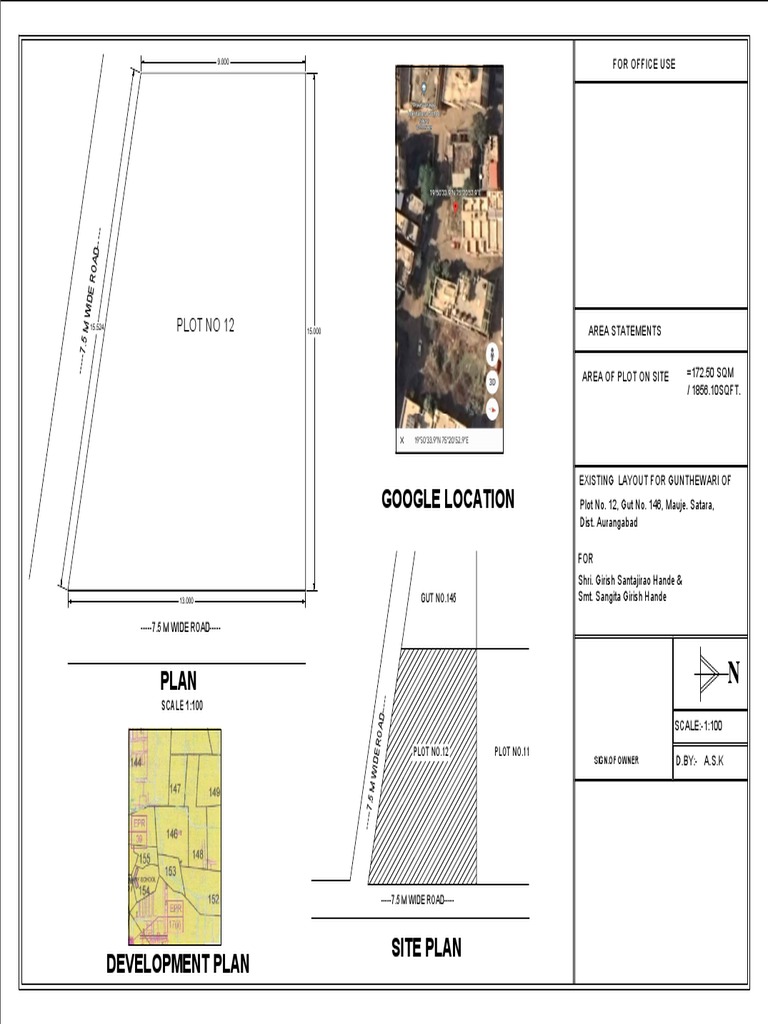 Gunthewari Plot Layout Plan | PDF