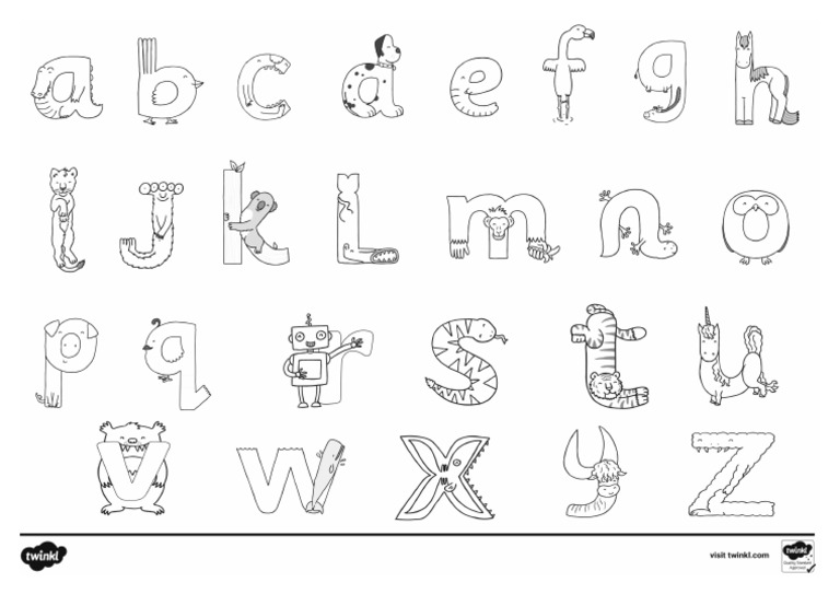 Alphabet Colouring Page | PDF