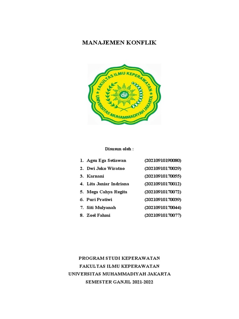 Manajemen Konflik Pdf 