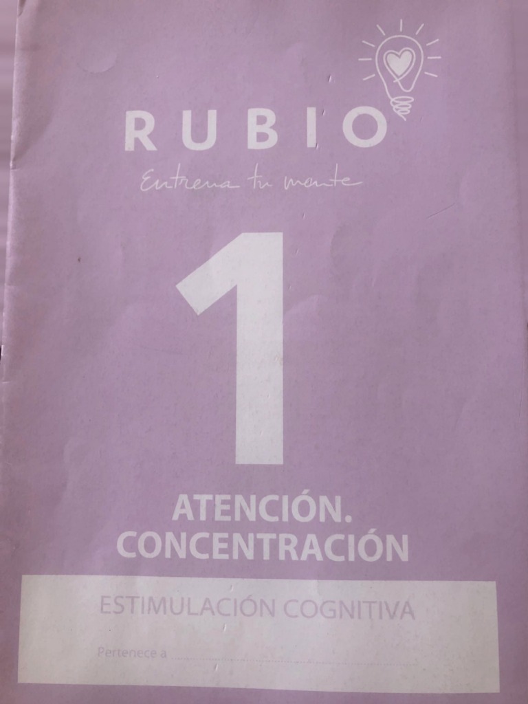 Libro Rubio Atención-Concentración 1 E. Cognitiva | PDF