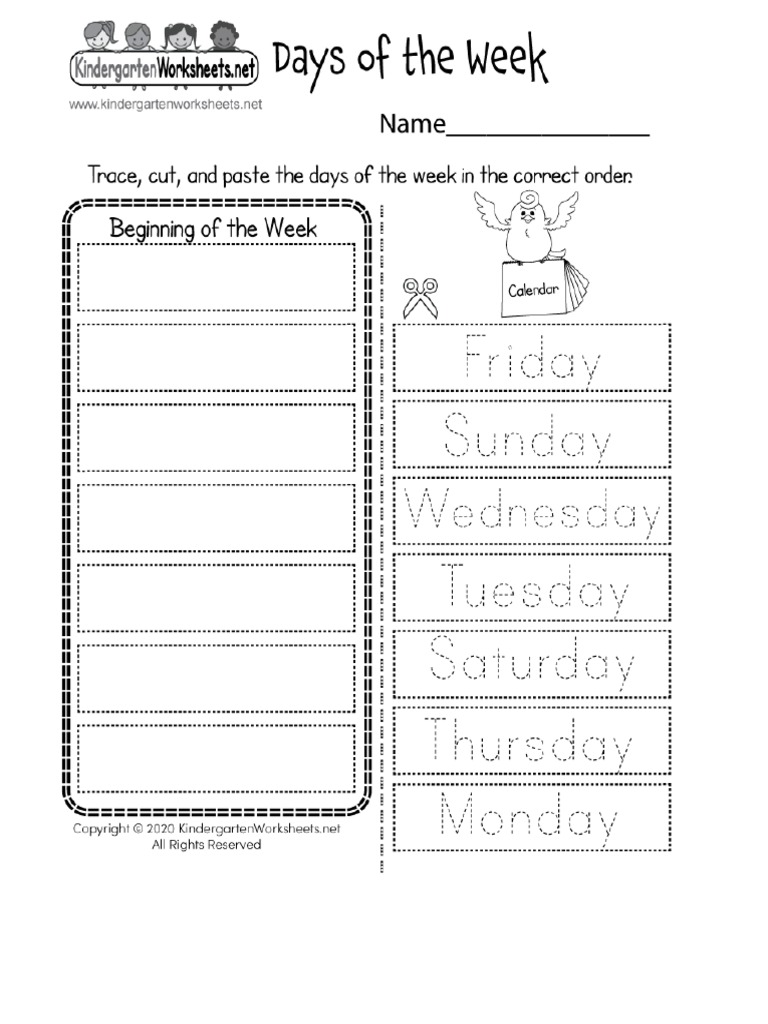 Days of The Week | PDF