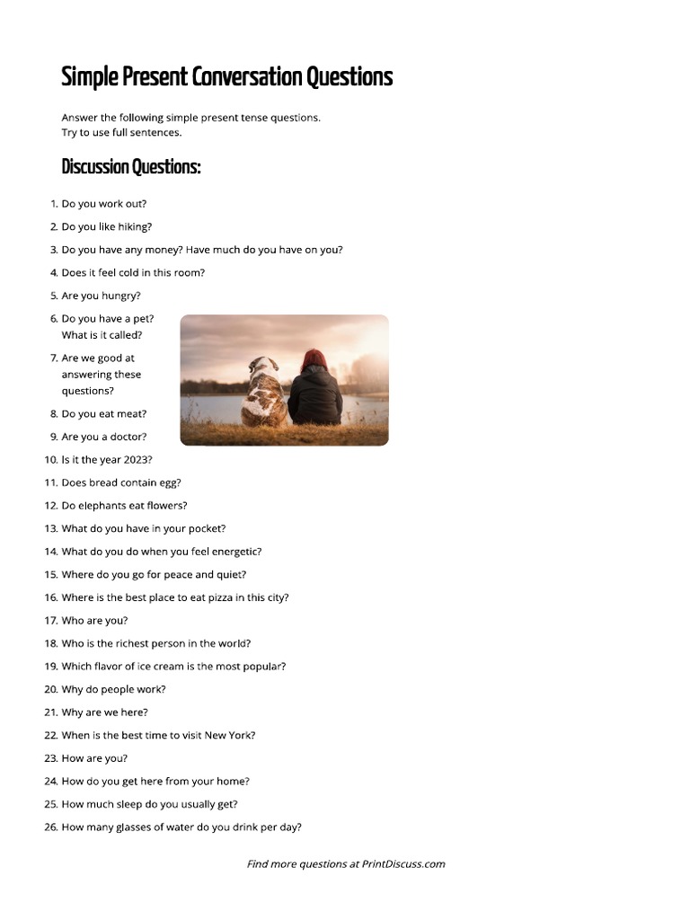 Simple Present Questions | PDF