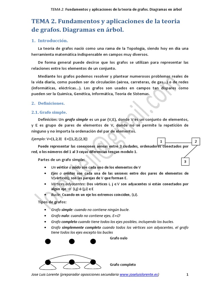 Tema 2 | PDF | Teoría de grafos | Matriz (Matemáticas)