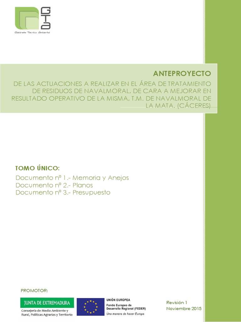 Anteproyecto Villanueva | PDF