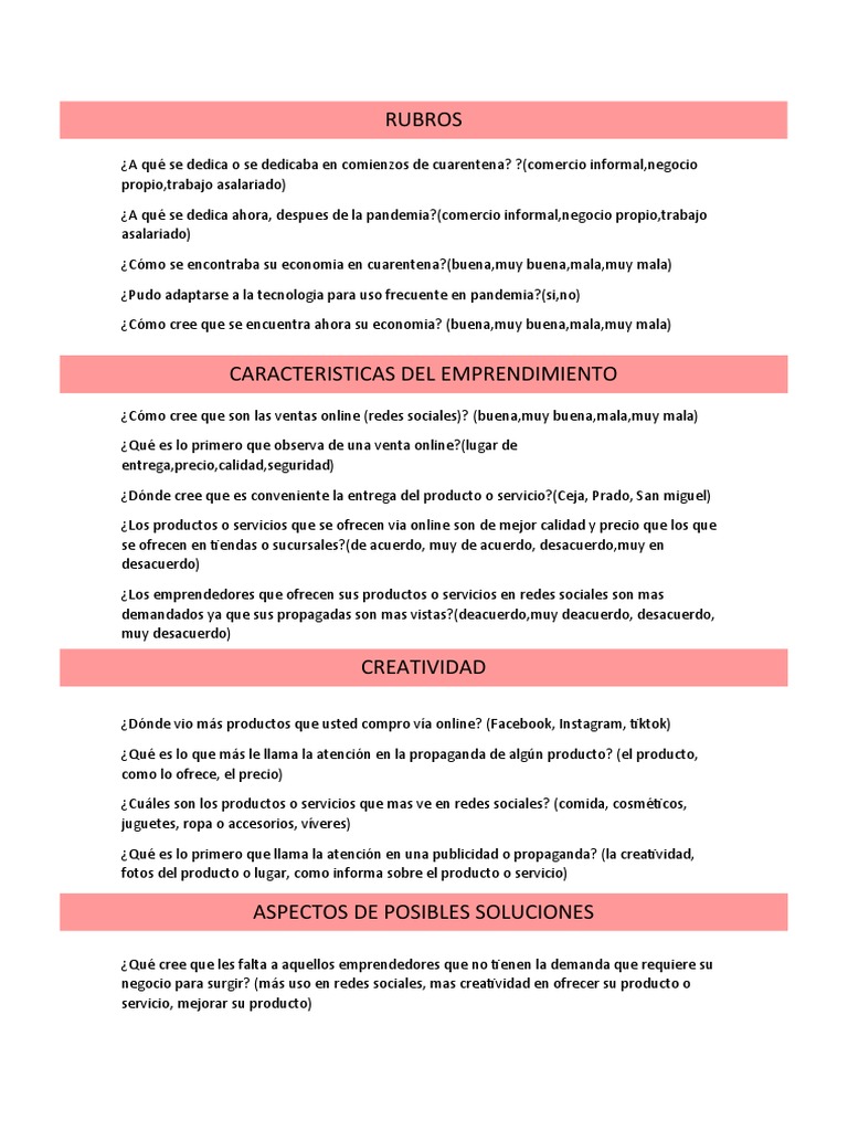 Preguntas Tyd | PDF | Servicio de redes sociales | Iniciativa empresarial