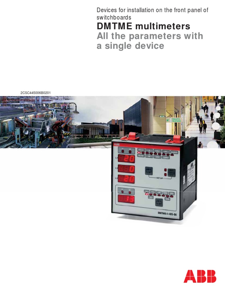A 23 D 10 1291985461258 Abb Multimeter Dmtme en | PDF | Electrical ...