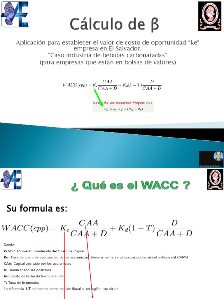 24 Clculo de WACC Por BETA para CAPM | PDF | Modelo de fijación de precios de activos de capital ...