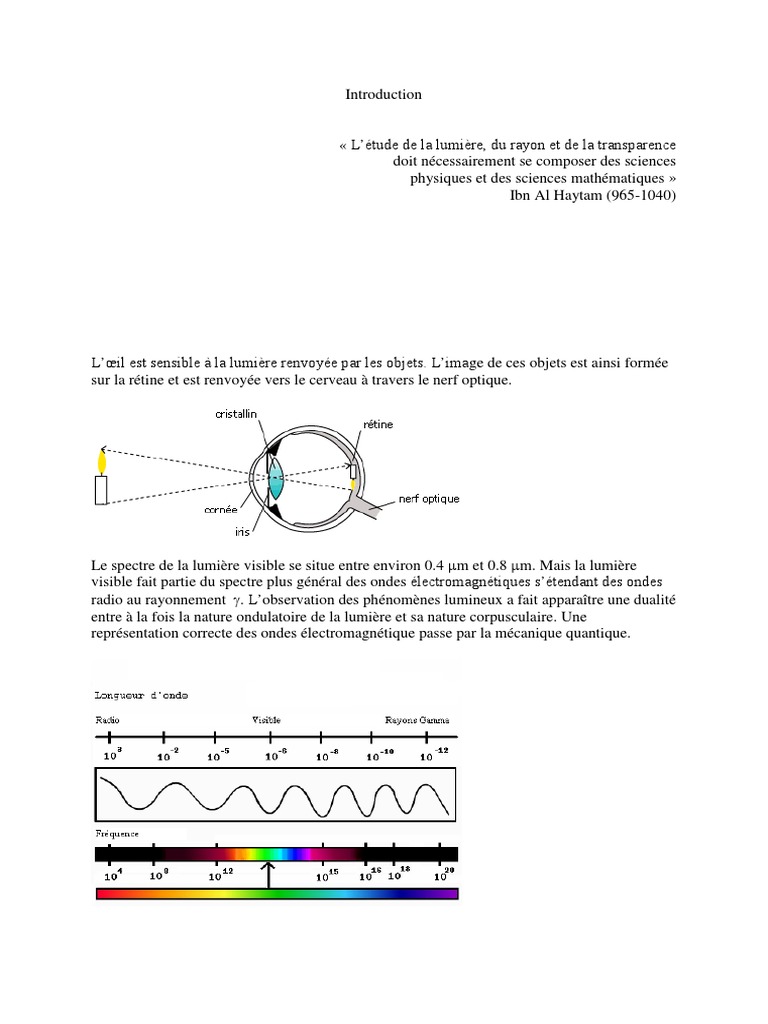 Optique Géométrique SMP | PDF | Lumière | Réfraction
