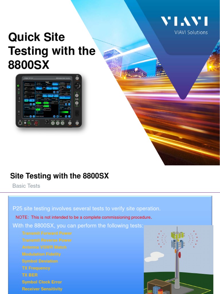 8800sx Site Testing Manuals User Guides en | PDF