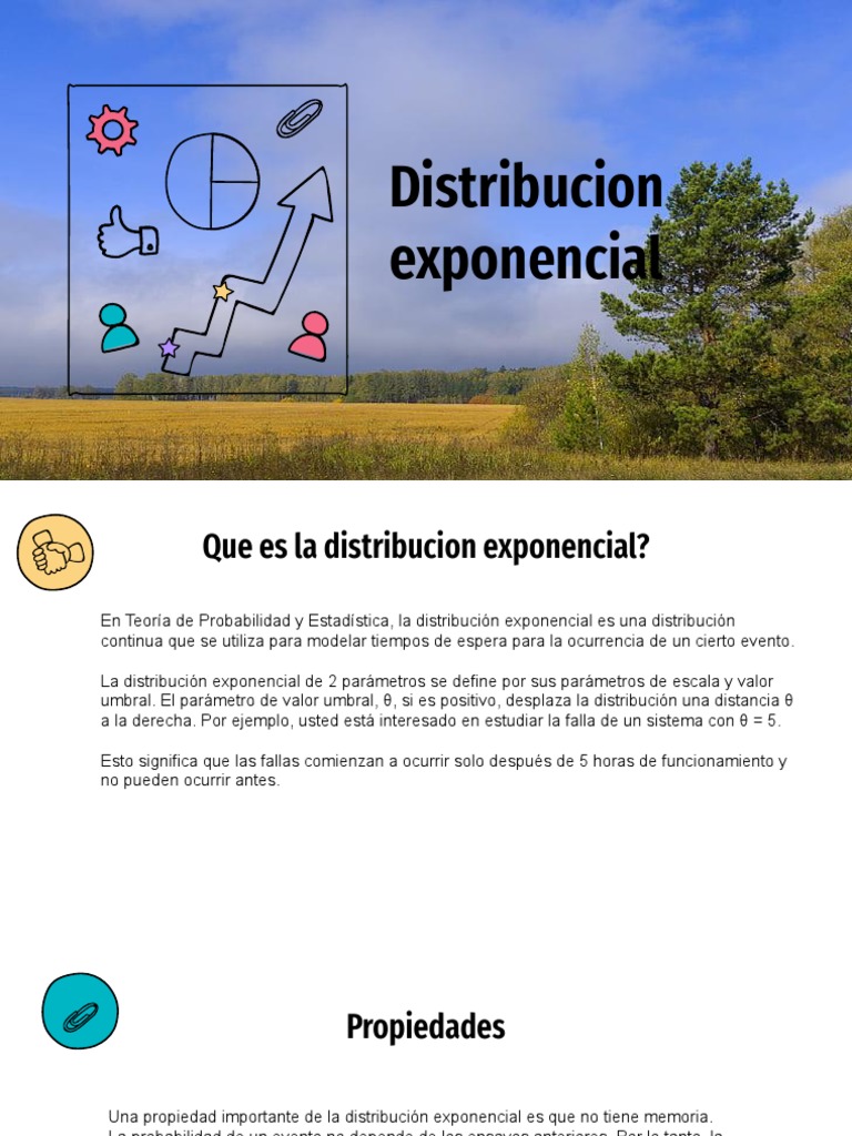 Distribucion Exponencial | PDF | Teoría de probabilidad | Distribución de probabilidad