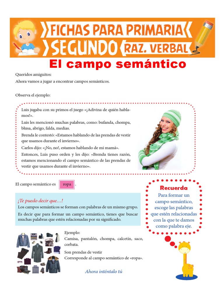 Campos Semanticos | PDF | Ropa | Pollo