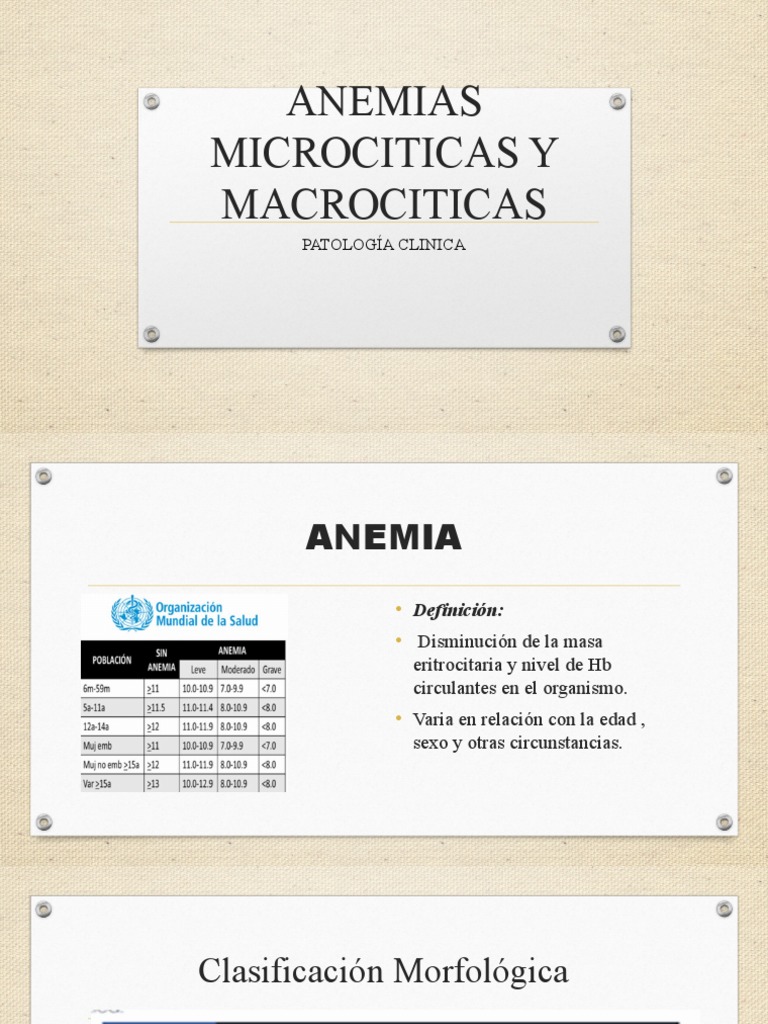 Anemias Microciticas y Macrociticas | PDF | Ciencia y matemáticas