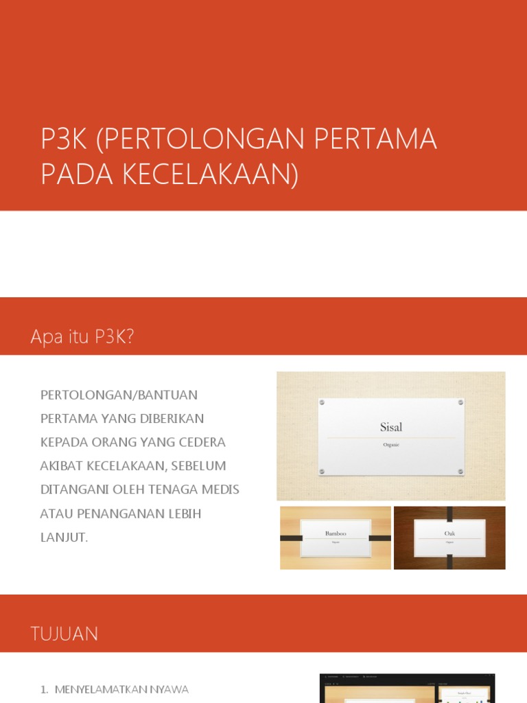 p3k (Pertolongan Pertama Pada Kecelakaan) | PDF | Kesehatan Holistik