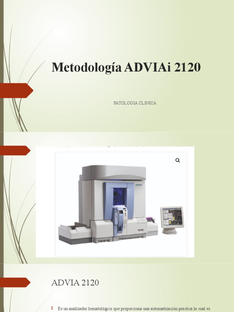 Análisis Hematológico Automatizado ADVIA 2120 | PDF | Glóbulo rojo | Sangre