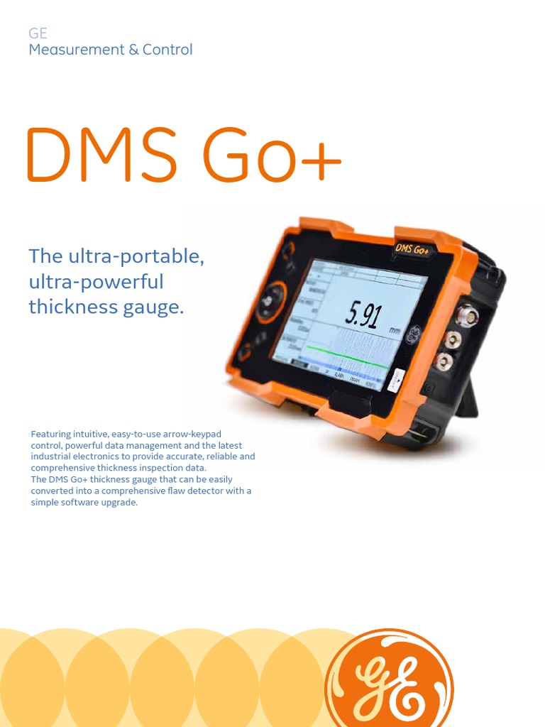 Dms Go Thickness Gauge Brochure English 1 | PDF | Vacuum Tube | Boiler