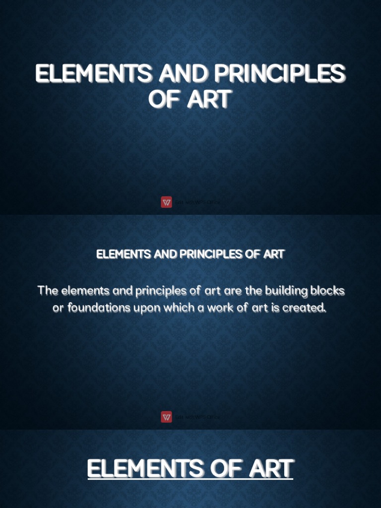 Elements and Principles of Art A | PDF