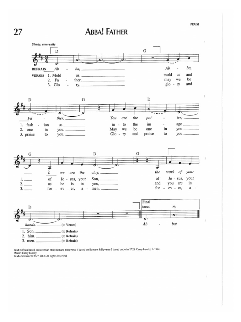 Abba Father | PDF | Musical Forms