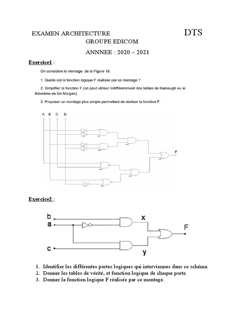 Examen Architecture DTS Groupe Edicom | PDF