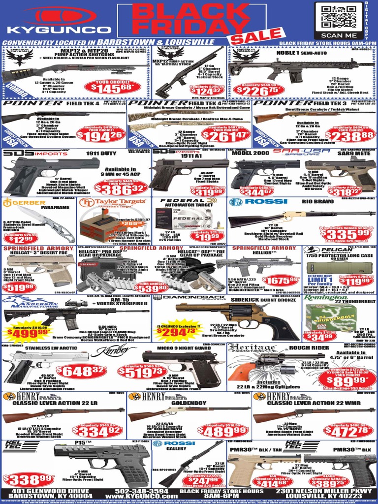 Kentucky Gun Co Black Friday Page 1 2022 | PDF | Equipment | Firearm ...