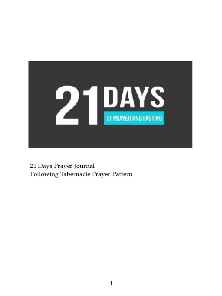 21 Days Prayer Tabernacle Pattern | PDF
