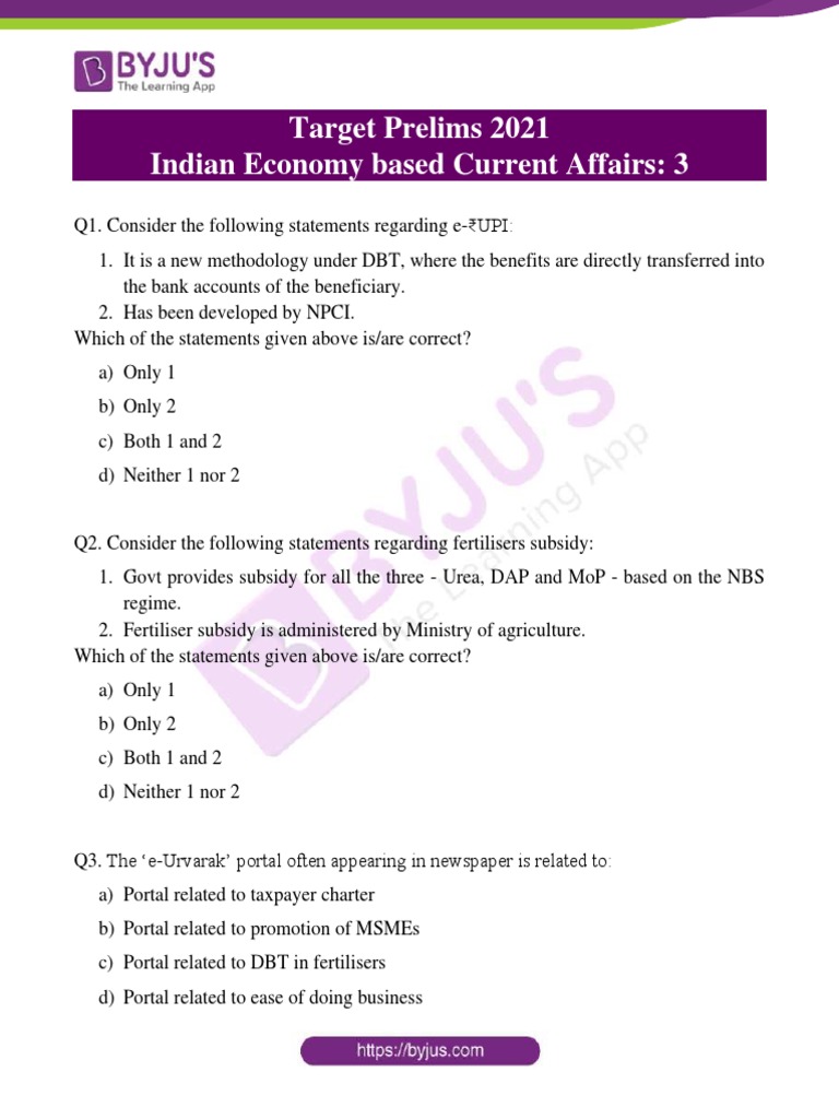 Byjus Ias Target Prelims 2021 Indian Economy 03 Pdf Bonds
