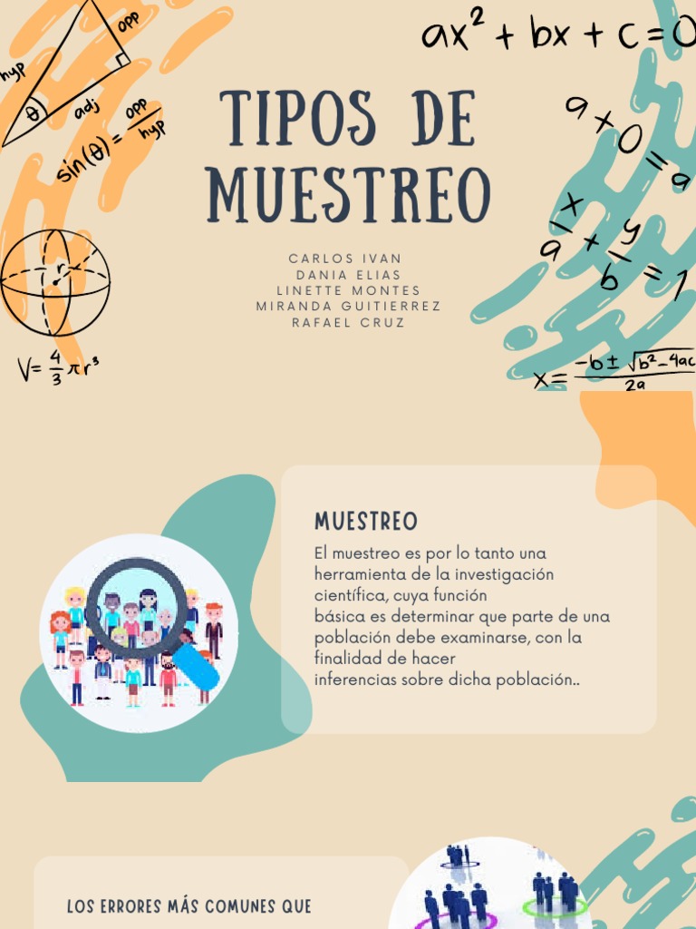TIPOS DE MUESTREO | PDF | Muestreo (Estadísticas) | Probabilidad
