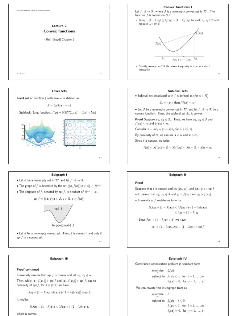 Convex Optimization L2 18 | PDF | Mathematics | Geometry