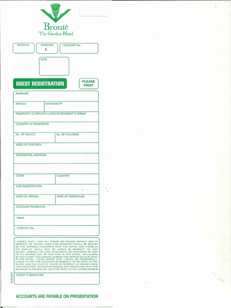 Bronte Reg Form | PDF | Law