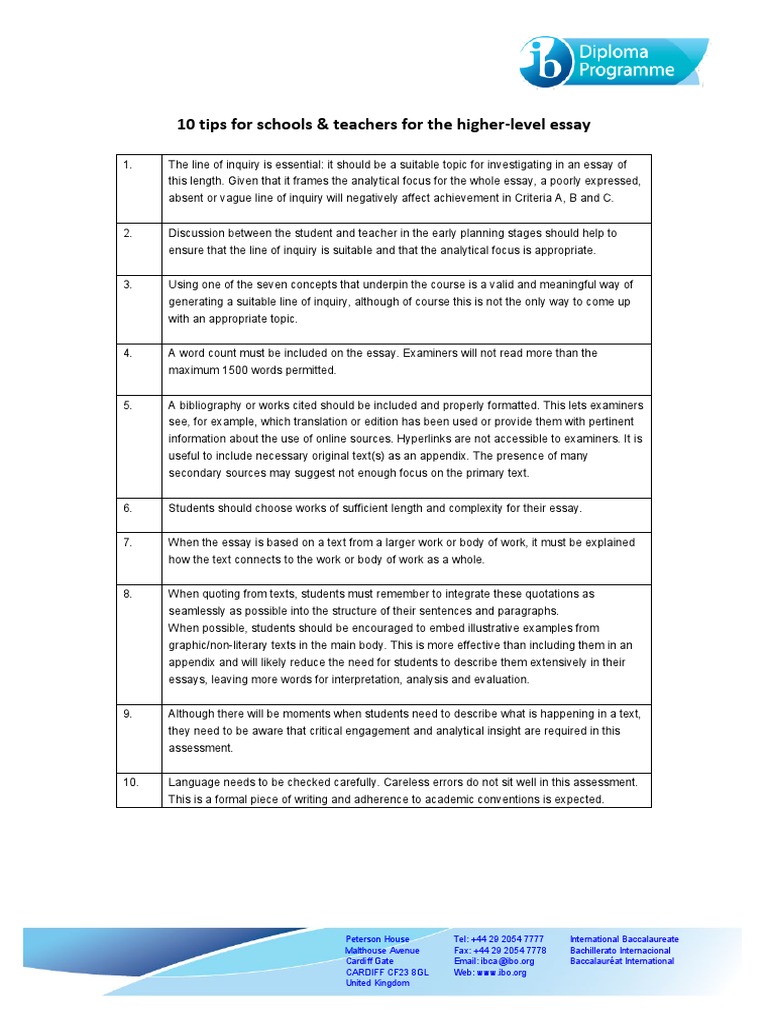 10 Tips For HLE | PDF | Essays | Human Communication