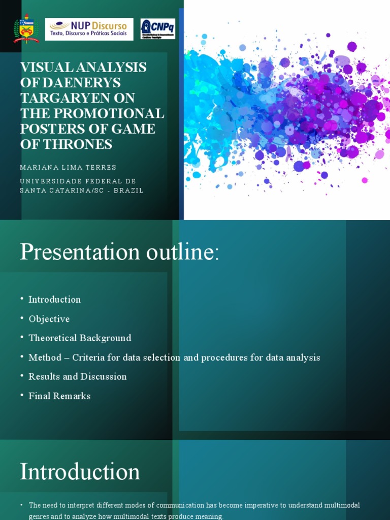 Visual Analysis of Daenerys Targaryen - Presentation Icom | PDF ...