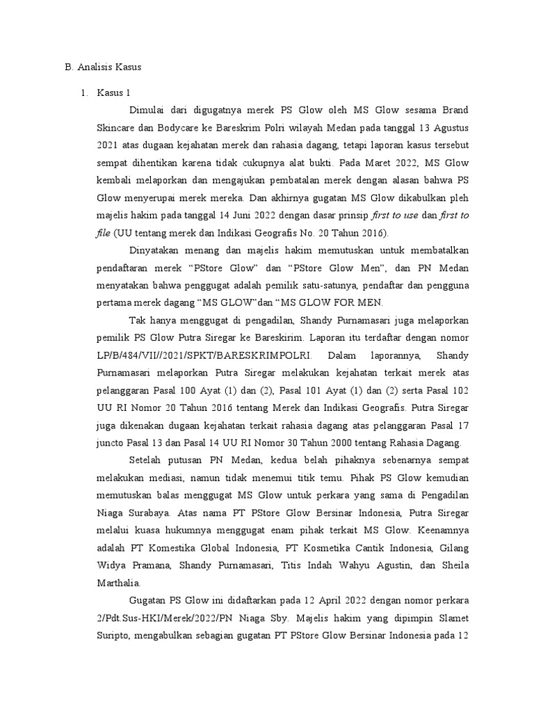 Analisis Kasus Projek HBR | PDF