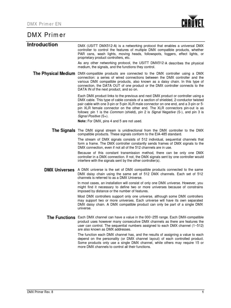 DMX Primer Rev8 ML WO | PDF | Equipment | Building Engineering
