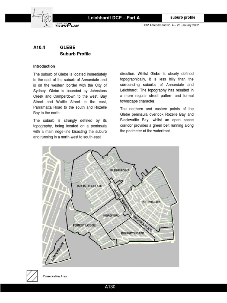 HIstory of Glebe | PDF | Environmental Design | Land Management