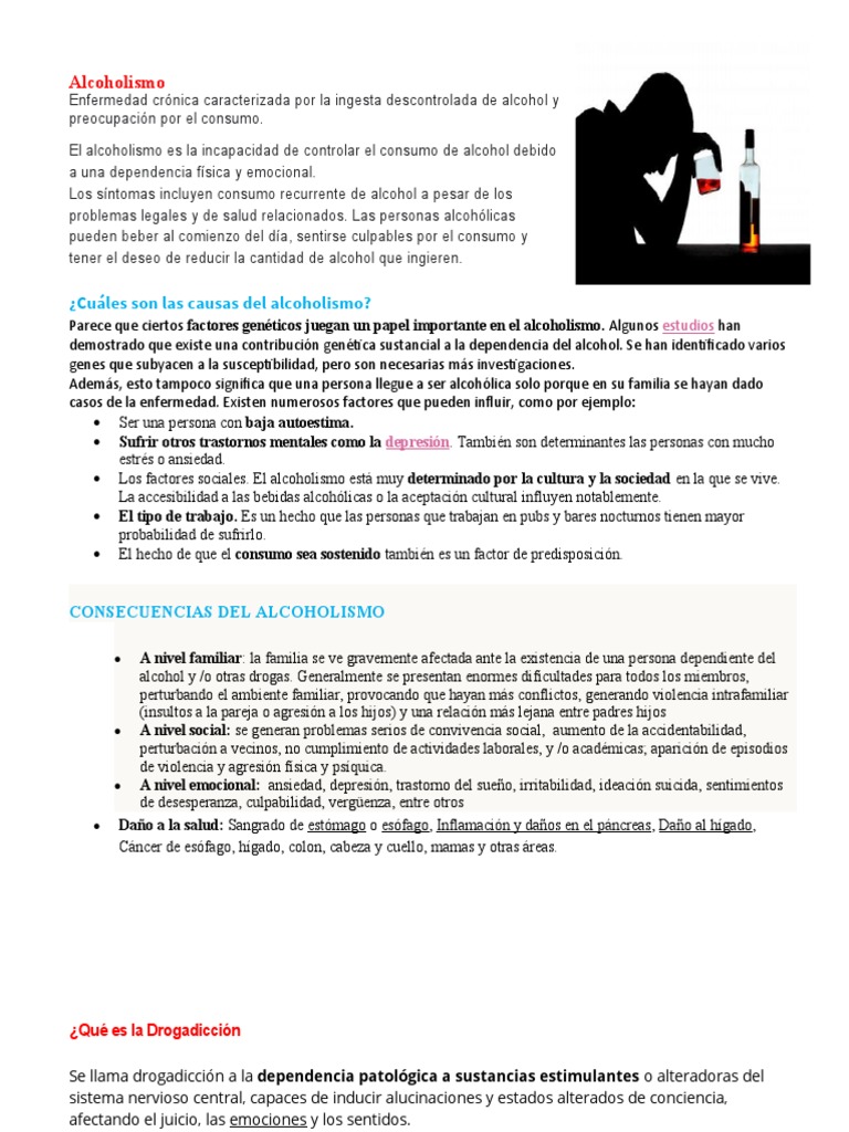 Alcoholismo-40 | PDF | Alcoholismo | La dependencia de sustancias