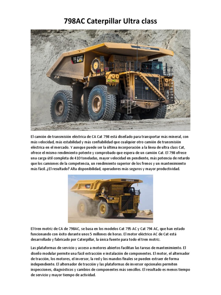 El Camión de Transmisión Eléctrica de CA Cat | PDF | Generador ...