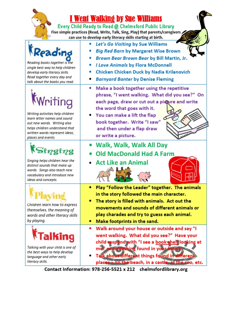 I Went Walking RWSPT | PDF | Literacy