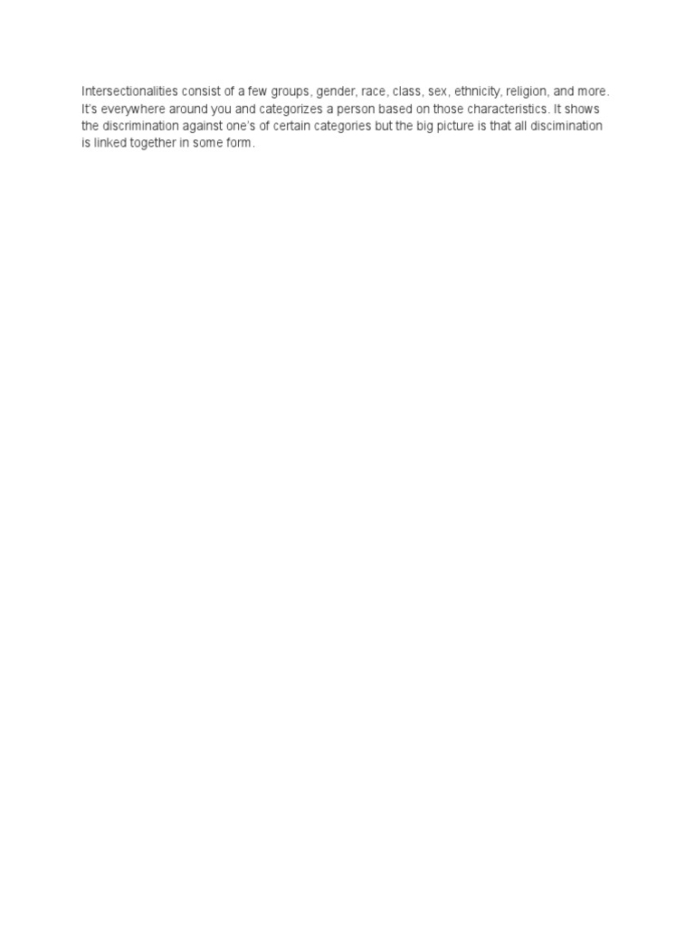 Intersection Alities | PDF