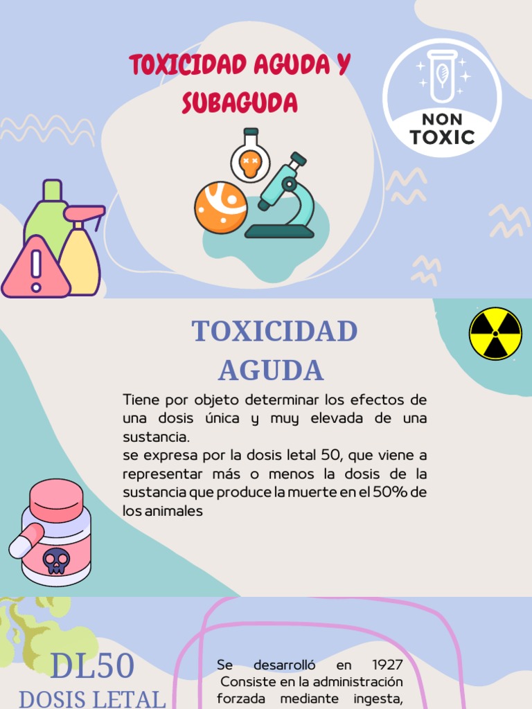 Toxicidad Aguda y Subaguda | PDF