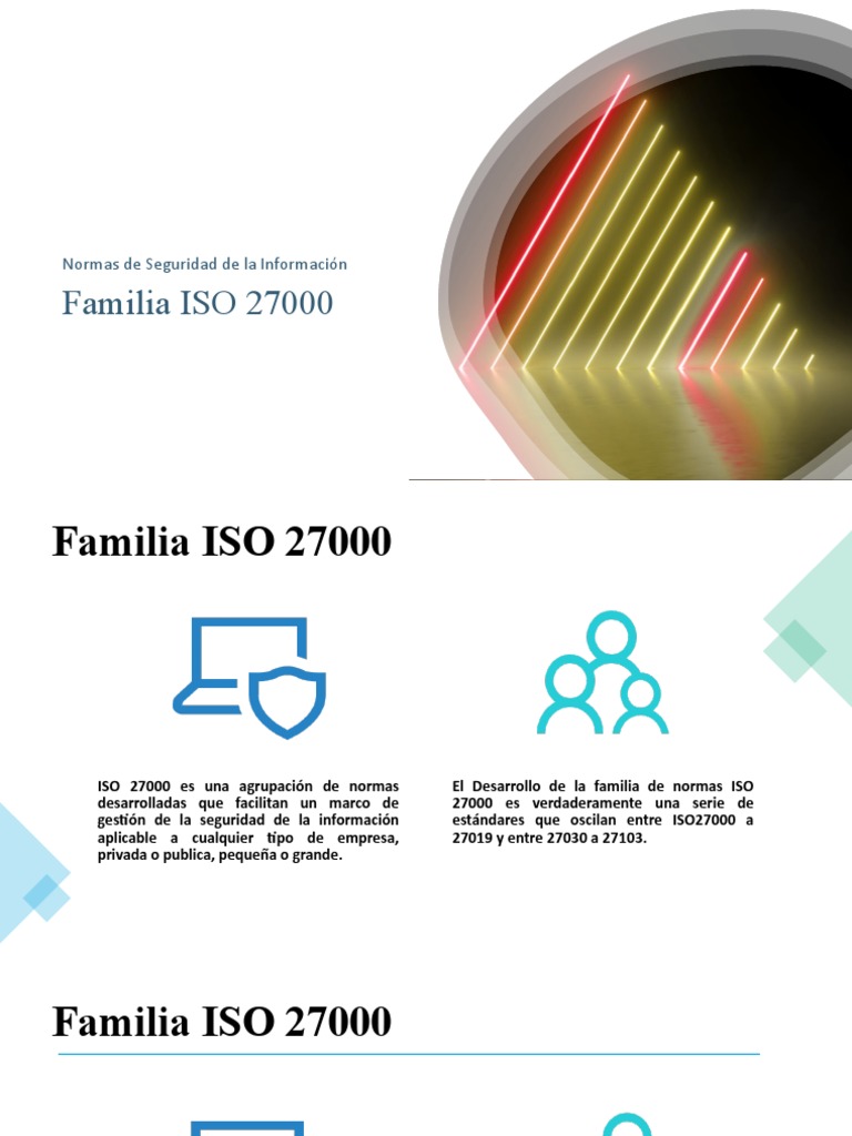Familia ISO 27000 | PDF | Organización internacional para la ...