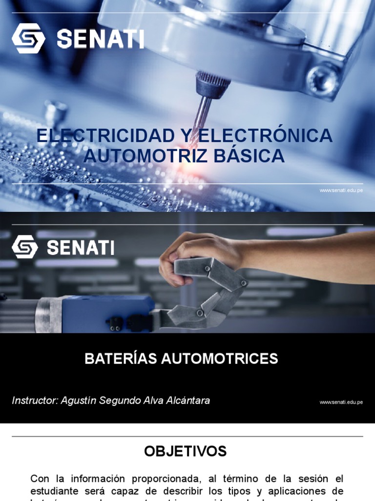 Tipos y Funcionamiento de Baterías Automotrices | PDF