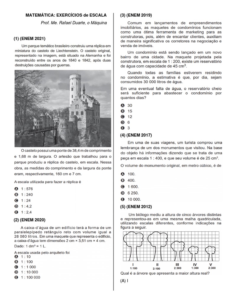 Exercicios ESCALA 2022 | PDF