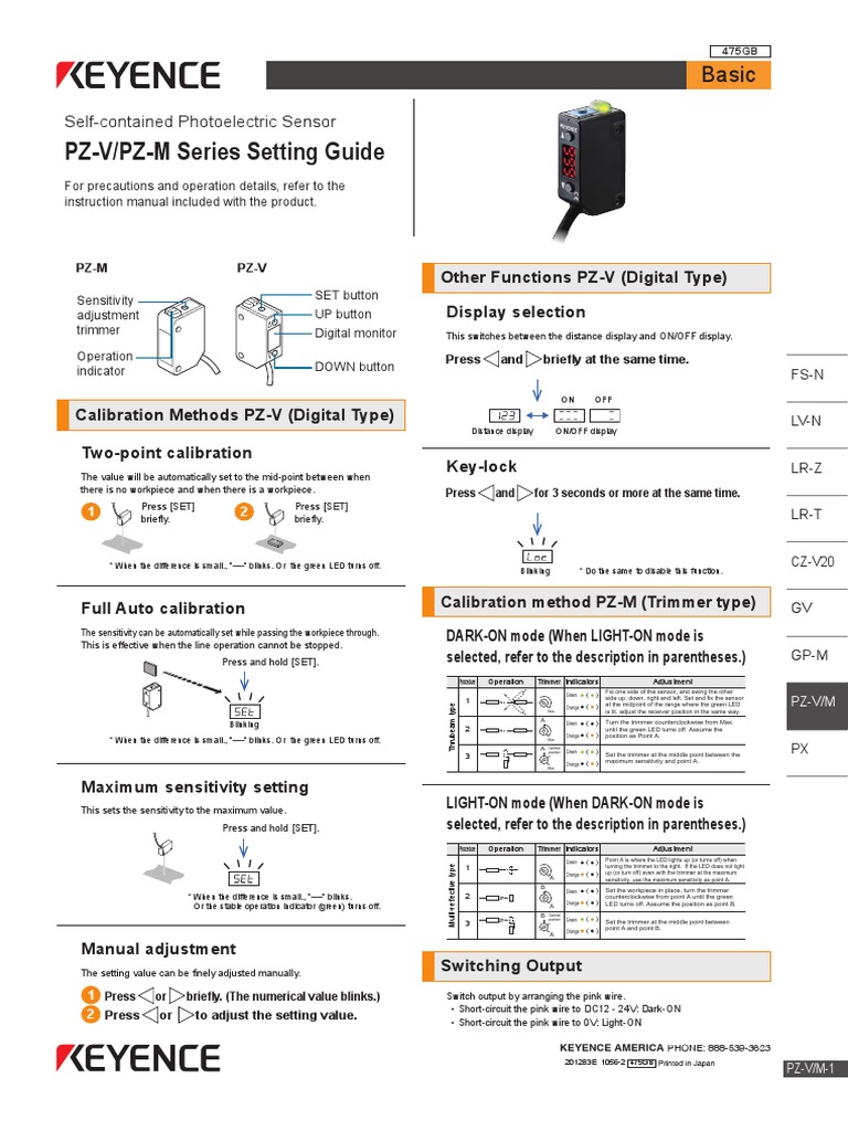 Keyence | PDF | Electrical Engineering | Computer Engineering