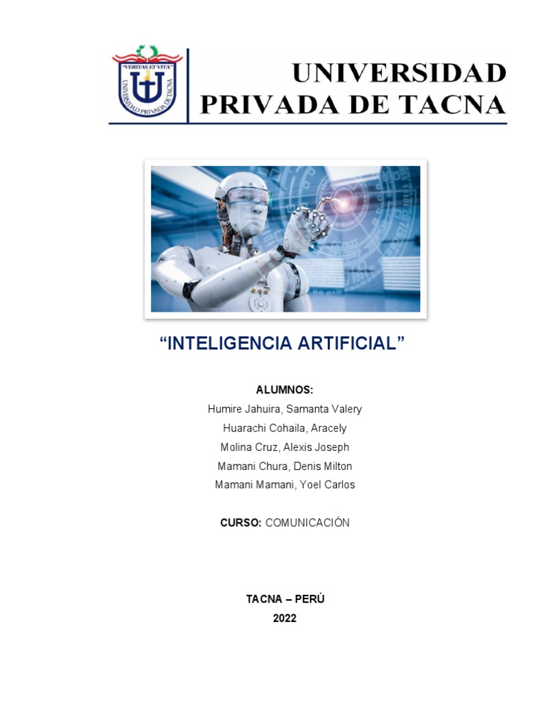 Trabajo Final - Inteligencia Artificial | PDF | Inteligencia artificial ... Trabajo Final - Inteligencia Artificial | PDF | Inteligencia artificial ...