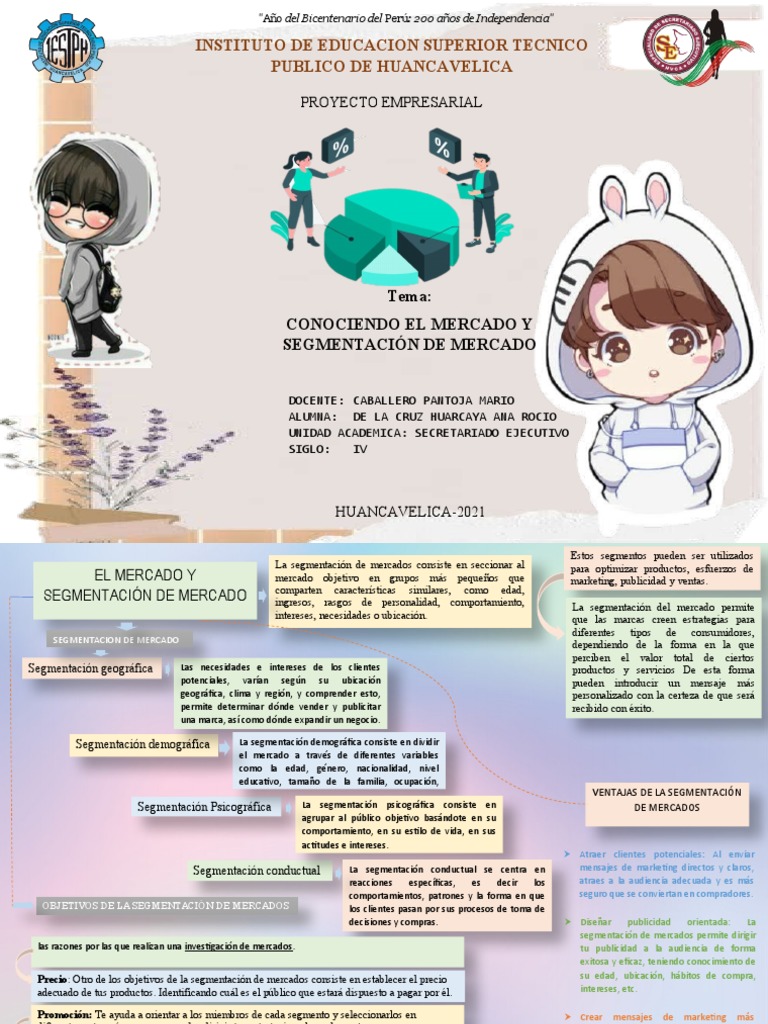 Segmentacion de Mercado Clase N°1 - Proyecto Empresaria-De La Cruz Huarcaya Ana Rocio | PDF ...