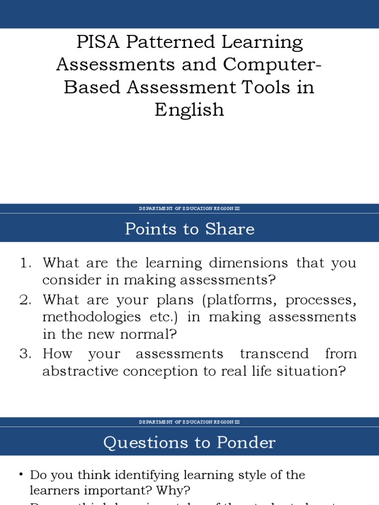 Ppt6.3 Pisa English | PDF | Educational Assessment | Learning