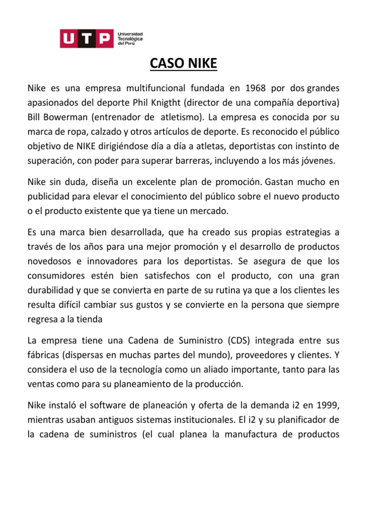 s14.s1 - Caso Nike | PDF | Nike | Business