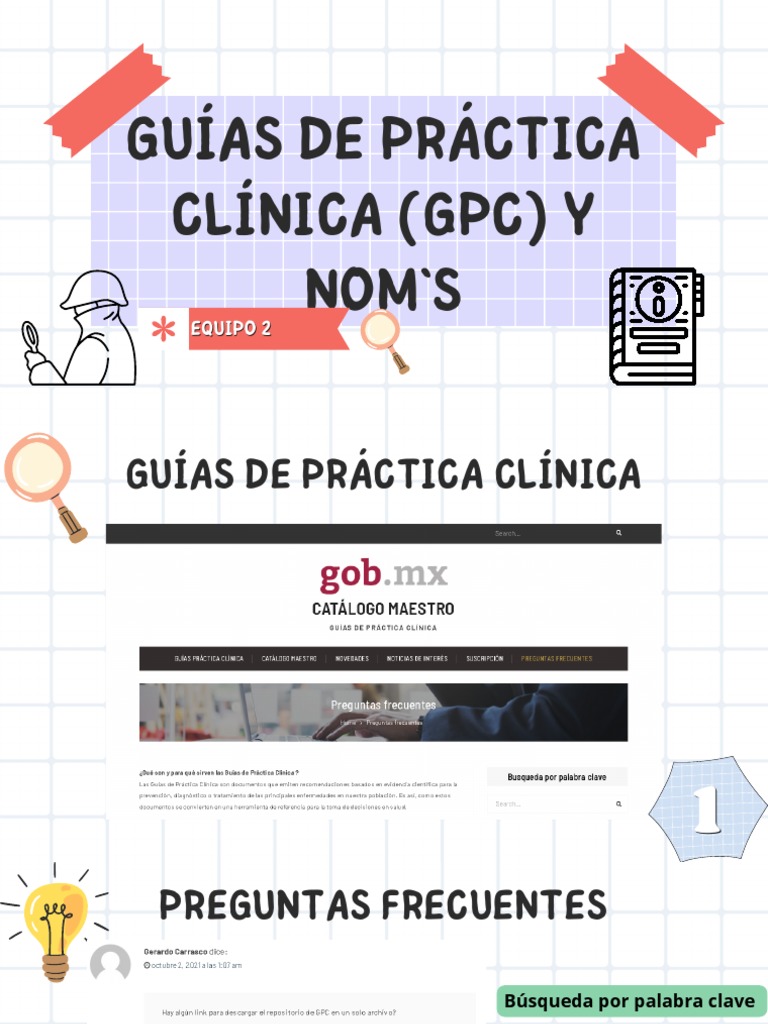 Guías de Práctica Clínica y NOMs | PDF