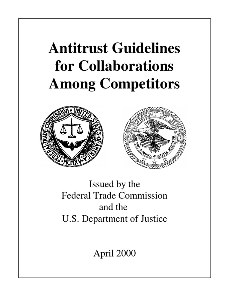 Antitrust Guidelines for Collaborations Among Competitors | Competition ...